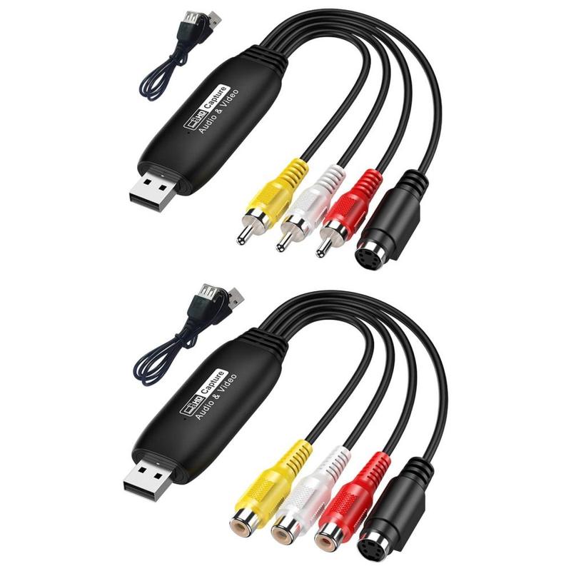 Rca to USB 2.0 Videos Captures Card Cable 1080P USB Videos Captures ...