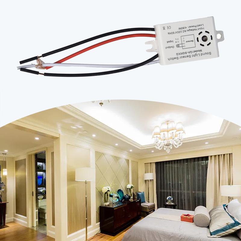 220V Sound Voice Sensor Switch Indoor Automatic Voice Contro - TikTok ...
