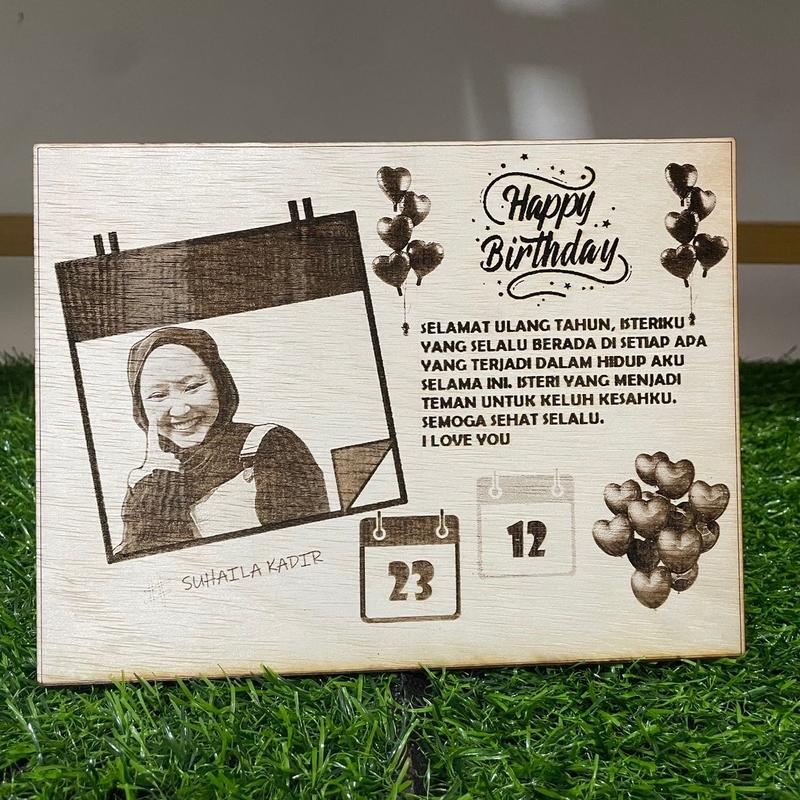 UKIRAN LASER 8"x6" - TikTok Shop Malaysia