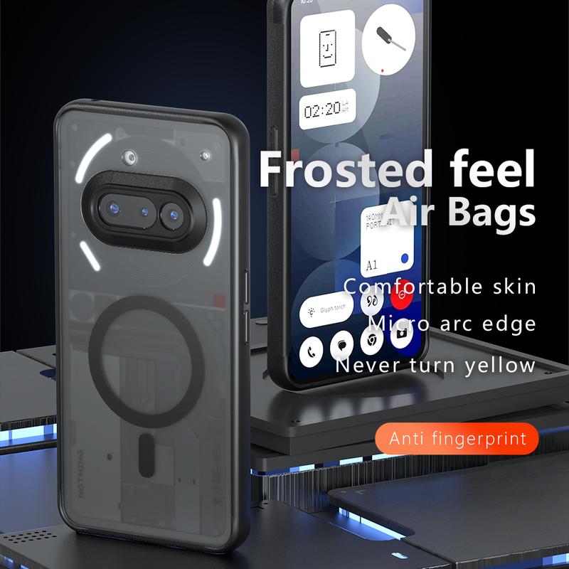 Casing For Nothing Phone (3a) Pro PC Matte Translucent Magnetic Phone ...