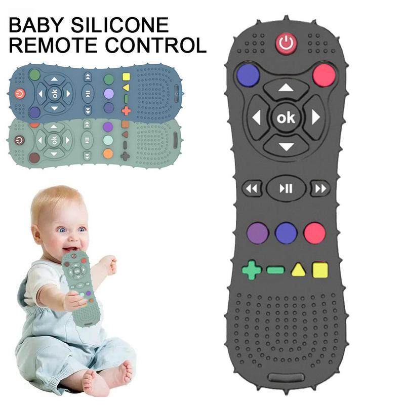 1Pcs Baby Teether TV Remote Control Shape Silicone Teether For - TikTok ...