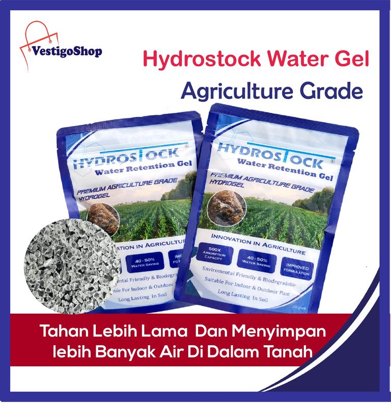 Hydrostock Water Retention Gel 1 kilogram - Bahan Penyimpan Air Untuk ...
