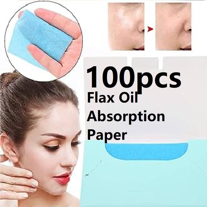100 Pieces Facial Oil-Absorbing Paper Portable Removable Fragrance ...