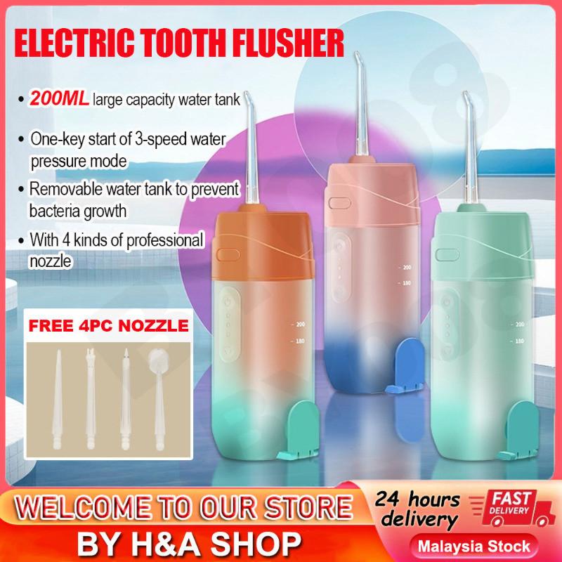Flosser Gigi Elektrik, Boleh Dicas Semula dan Mudah Alih, Flosser ...
