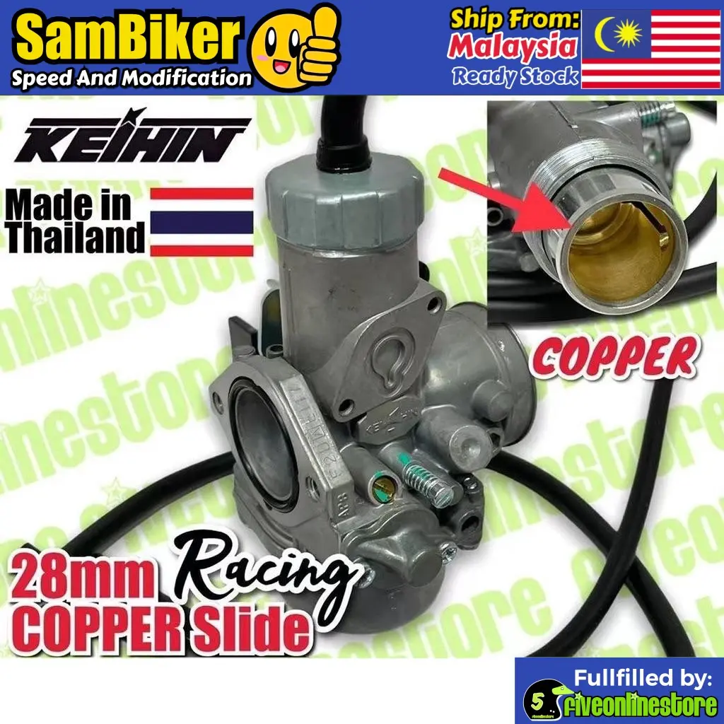 KEIHIN Wave125 Karboretor Racing 22mm 24mm Slide Tembaga 28m EX5 Dream ...