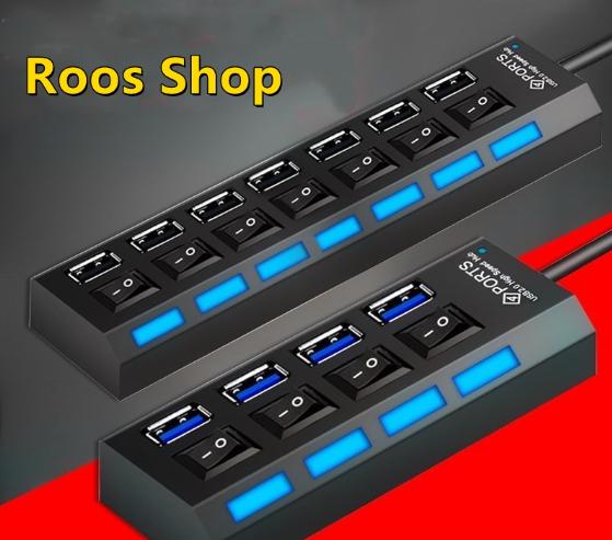 7-Port High Speed USB Multi HUB Splitter Expansion Computer Charging ...