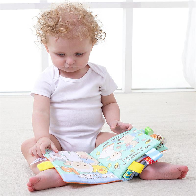 Children's cloth books, animal modeling, newborn baby toys, learning ...