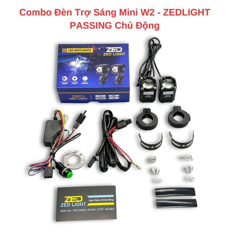 Đèn LED Trợ Sáng Bi Cầu Mini W2 ZED LIGHT (2 Chế Độ) - 27W Demi ...