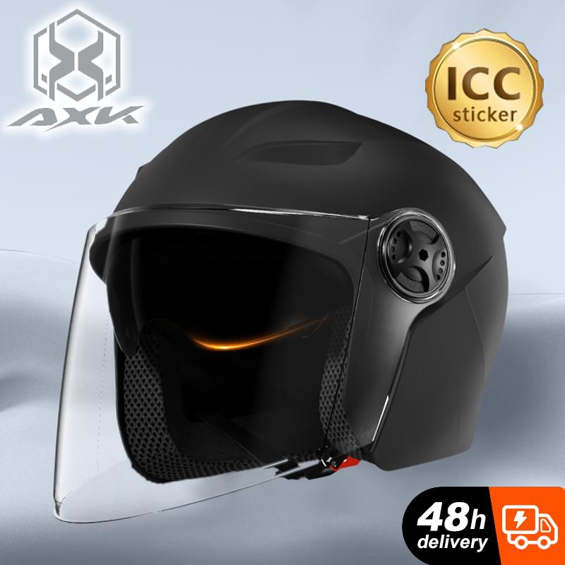 AXK 998 Open Face Motorcycle Helmet Double Sun Mirror Helmet - TikTok ...