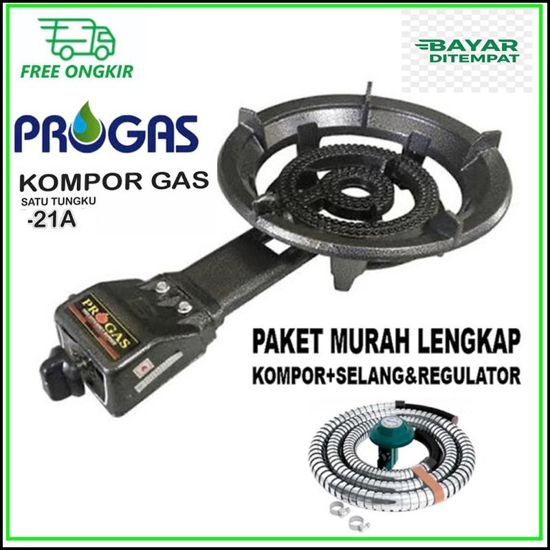 KOMPOR GAS Progas Kompor Gas Cor Komersial 21a freE selang paket - Shop | Tokopedia