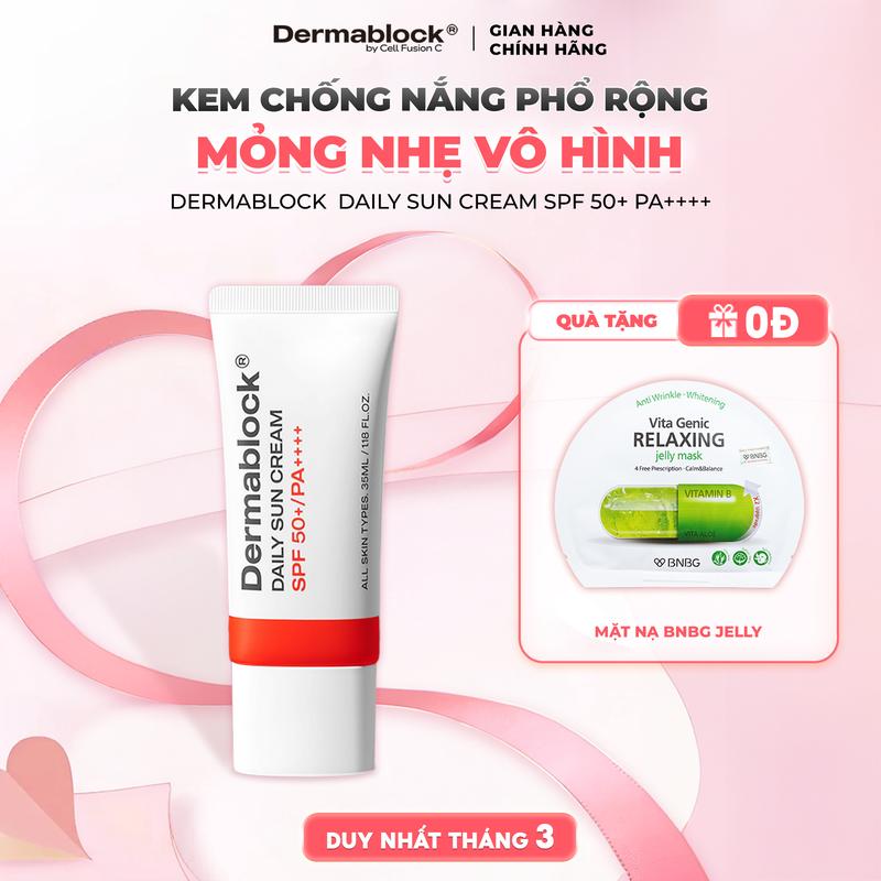 [ TẶNG 1 MASK ] Dermablock Daily Sun Cream 35ml Kem chống nắng - TikTok ...