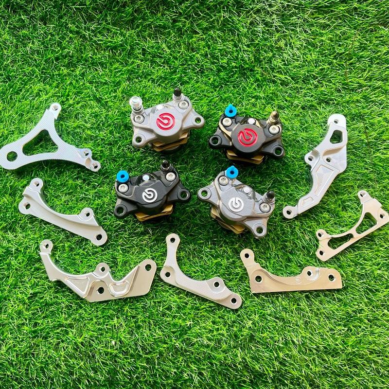 PREMIUM BREMBO 2POT WITH QR CODE AND BRACKET (MIO, WAVE, CLICK ...