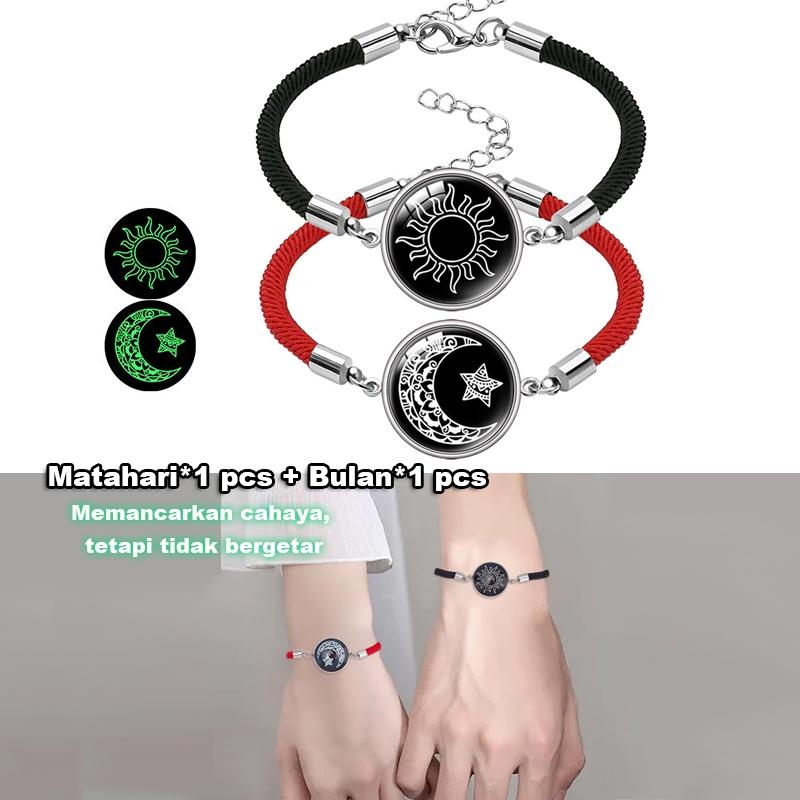 COD 【Beli 1 Gratis 1】Gelang Couple Pasangan Glow in the Dark Bintang ...