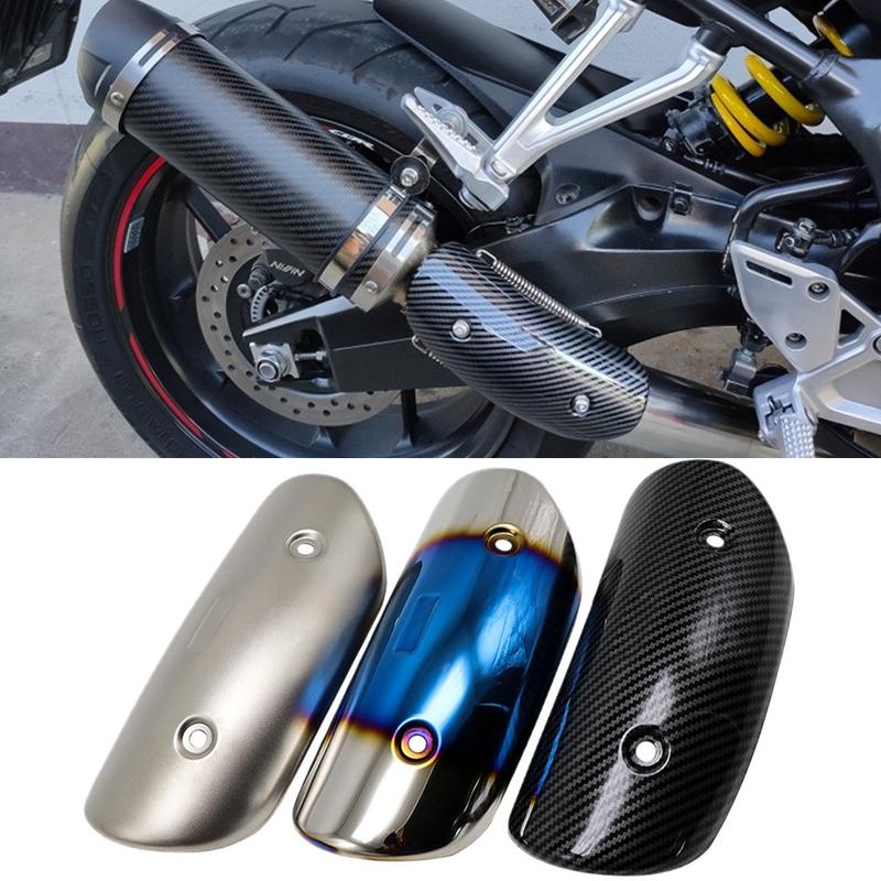 Motorcycle Universal Exhaust Muffler Pipe Heat Shield Protector ...