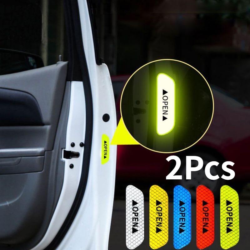 2Pcs/set Car Door Stickers Universal Safety Warning Mark OPE - TikTok ...