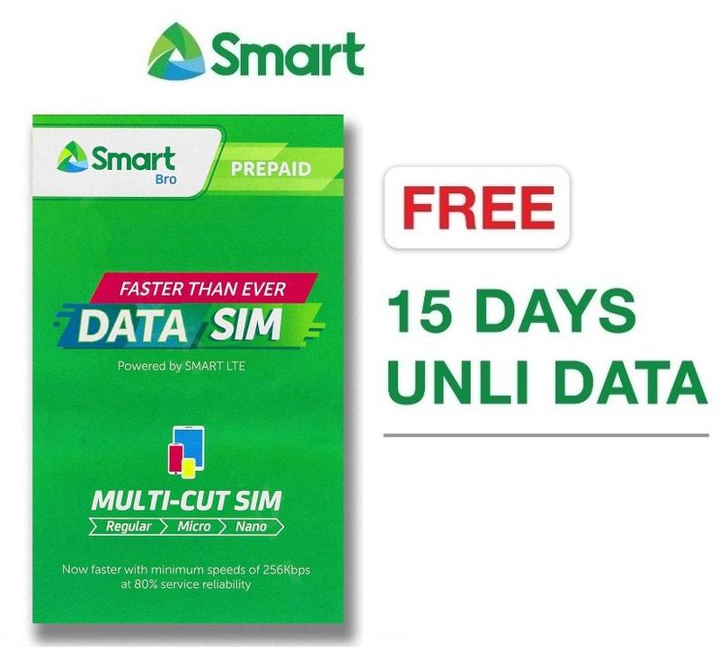 Smart Bro DATA SIM FREE! UNLI data 15 days - TikTok Shop Philippines