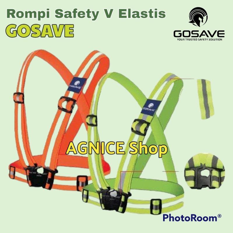 Rompi V Karet Elastis Proyek Reflective Strape Safety GOSAVE - Shop ...