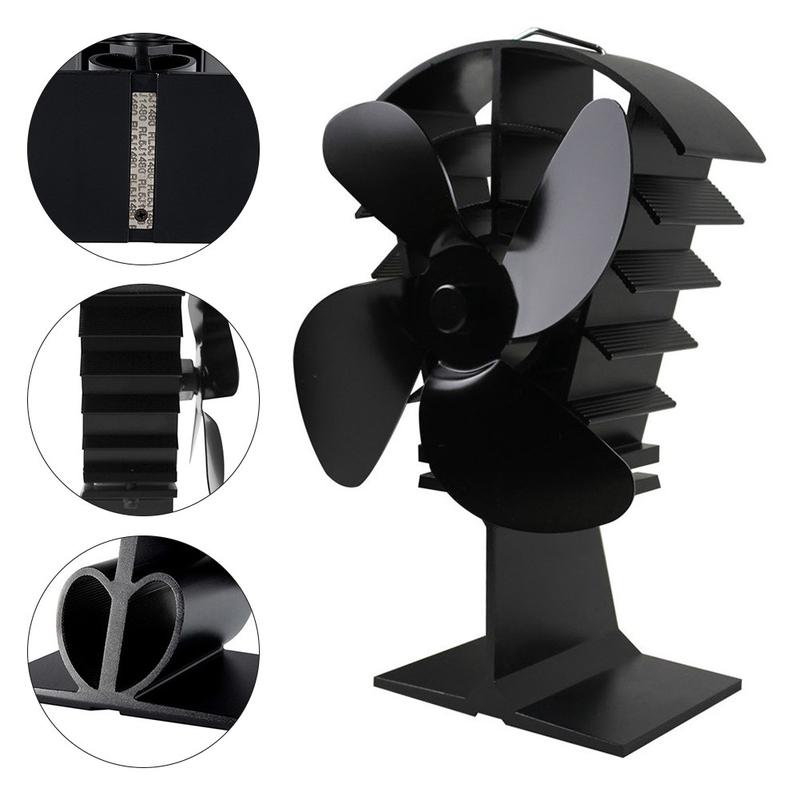 Log Burner Fan Silent | Woodburner Stove Fan Fireplace Fan Heat ...