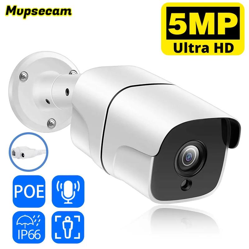 POE 5MP IP Camera POE Outdoor Waterproof H.265 Security Surveillance ...