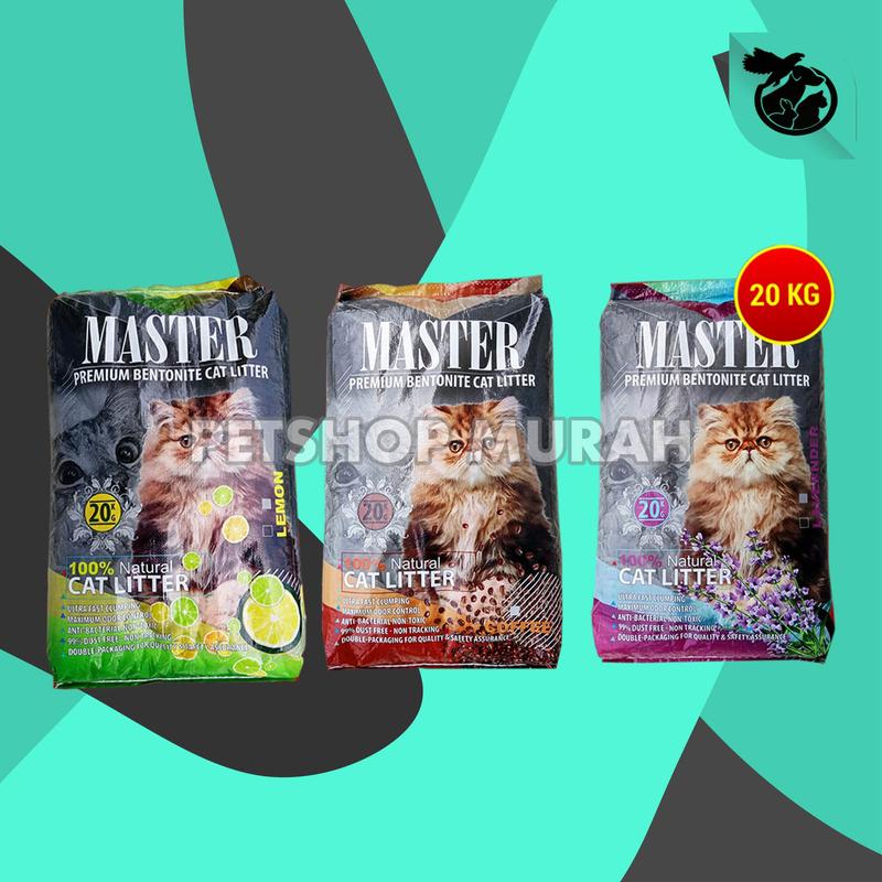 Pasir Kucing MASTER 20kg cat sand litter clumping gumpal wangi - Shop ...