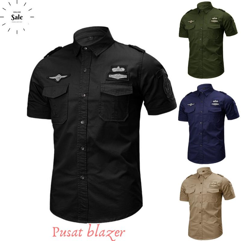 KEMEJA TACTICAL PRIA/KEMEJA PRIA TANGAN PENDEK/KEMEJA PDH / KEMEJA ...