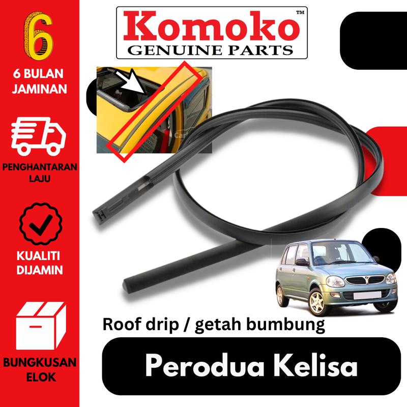 KOMOKO Perodua Kelisa Roof Drip Rubber / Getah Bumbung - TikTok Shop ...