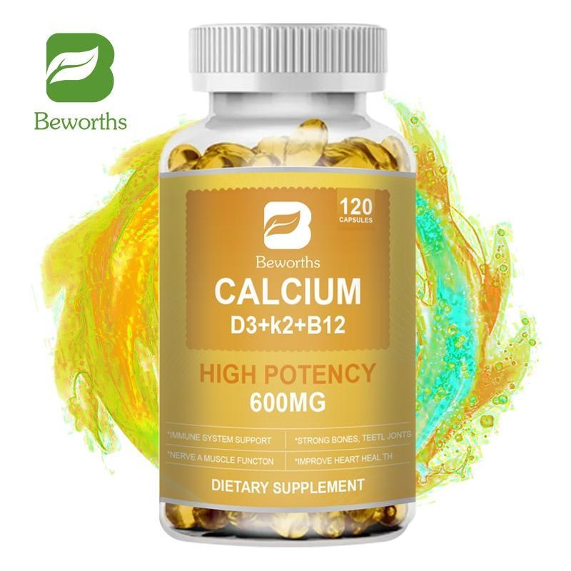 BEWORTHS 4-in-1 Calcium 600 Mg with Vitamin D3 K2 B12 Capsules - Shop | Tokopedia