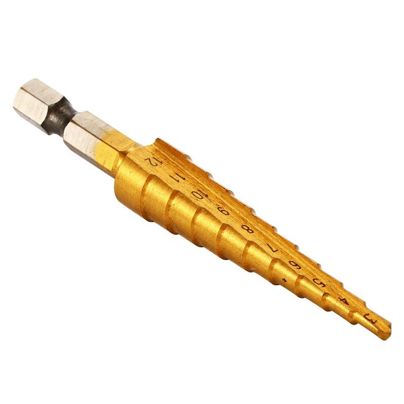 Gross metal countersink steps drills Titanium bit hole size 3-12mm ...