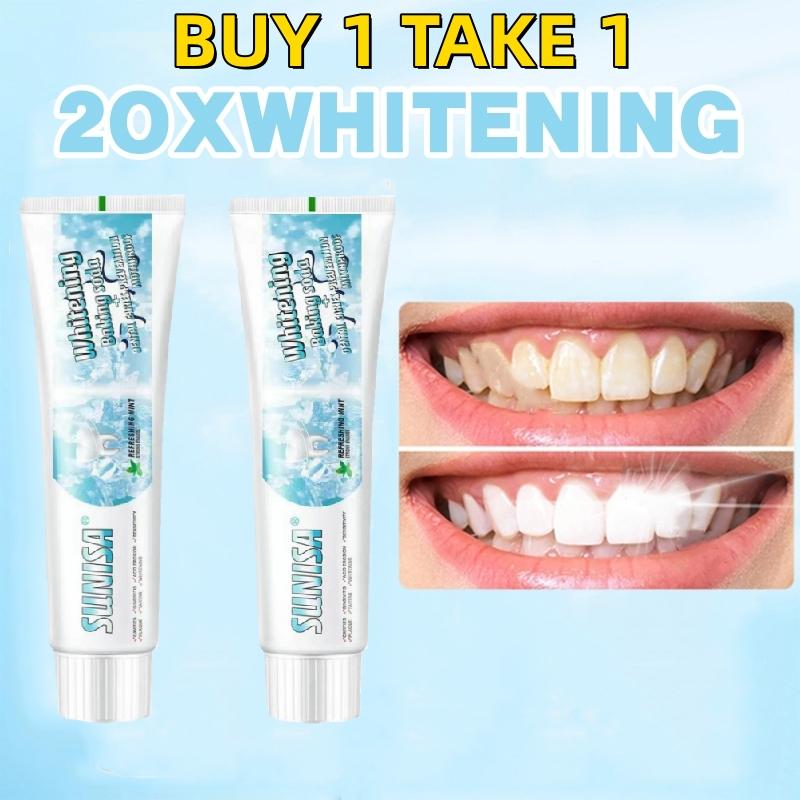 BUY 1 TAKE 1=2PCS teeth Whitening toothpaste Peppermint Food - TikTok ...