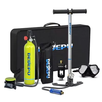 Snorkel Mask With Air Tank Mini Scuba Tank & Full Face Snorkel Mask ...
