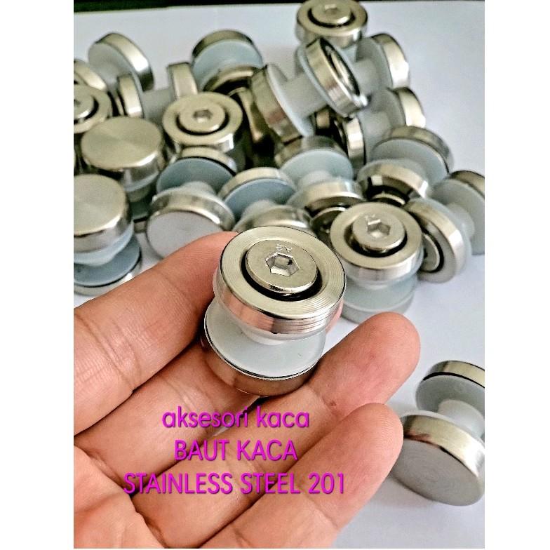 Baut kaca stainless steel 201 jepit railing tangga rail glass - Shop ...