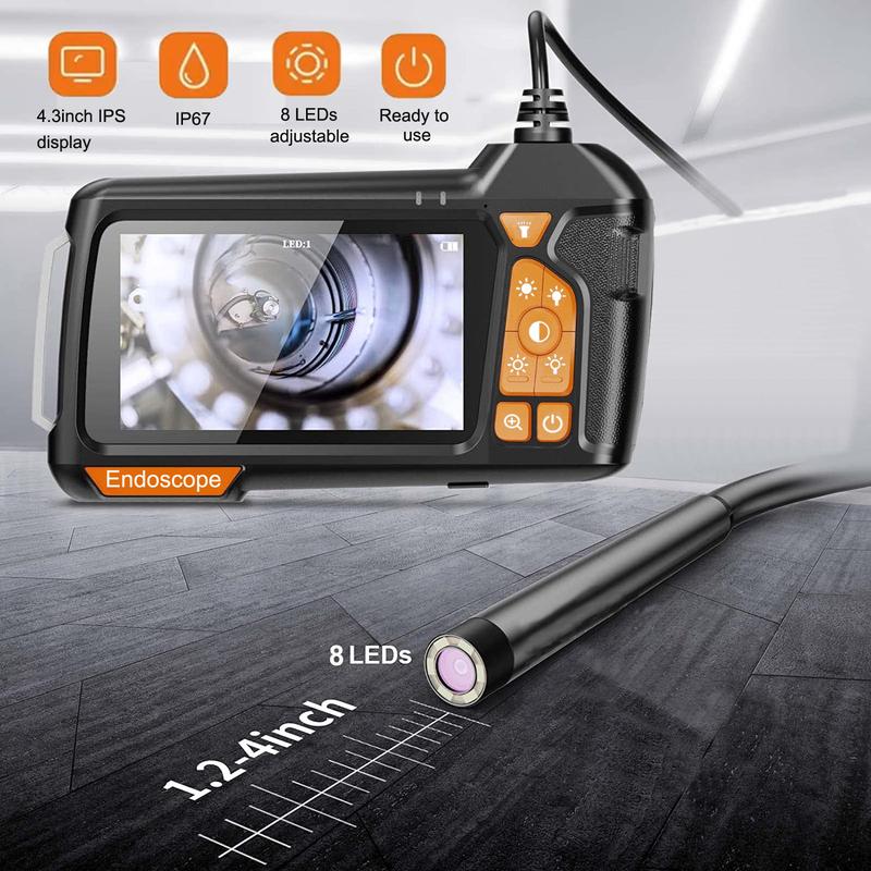4.3" Handheld Monocular Screen Endoscope M40 | HD Waterproof - TikTok ...