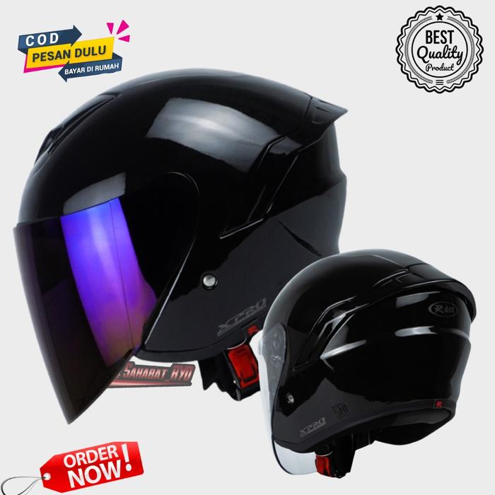 Jual HELM HALF FACE R-SIX PAKET GANTENG Helm Half Face Kekinian Motor ...