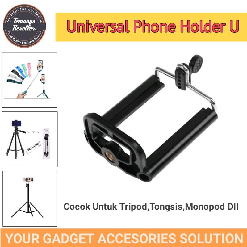 Holder U Clamp Universal Smartphone Phone Holder Untuk Tripo - Shop ...