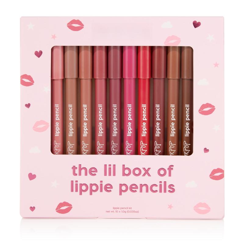 Lil Box Of Lippie Pencils Makeup Kit - 10-piece Vegan Lip Liner Set ...