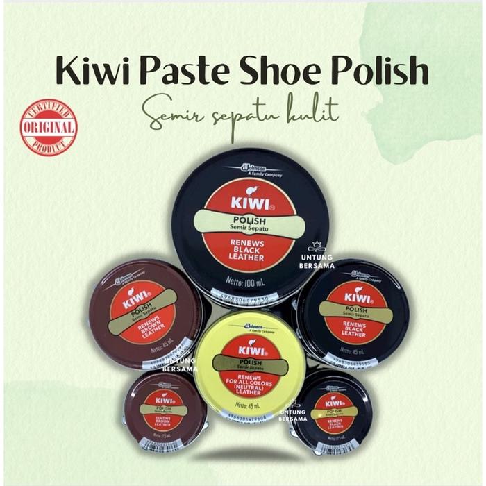 Jual ♥️ UB ♥️ KIWI SEMIR SEPATU HITAM 100ml KIWI PASTE SP SHOE POLISH ...