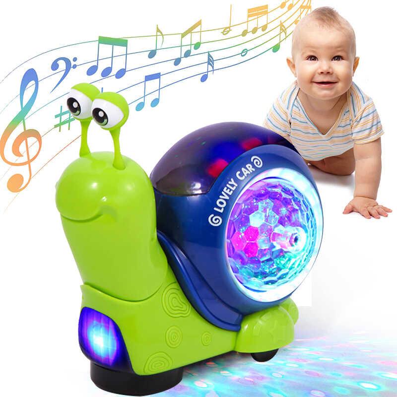 Crawg Crab Snail Baby Toy Walking Tummy Time Dancing Early Educational ...