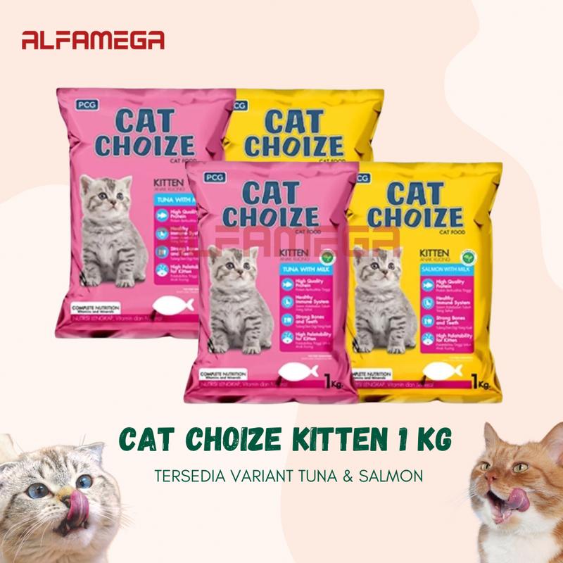 ALFAMEGA PAKET 2 PCS CAT CHOIZE KITTEN 1KG - Makanan Anak Kucing - Shop ...