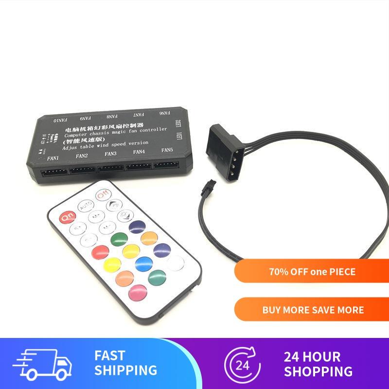RGB Remote Control Color Changing RGB Dual Halo Chassis Fan cm - TikTok ...