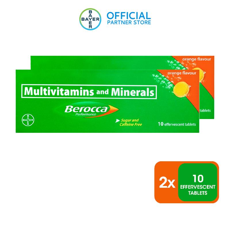 BEROCCA® Performance (Orange) Multivitamins + Minerals 10 Effervescent ...