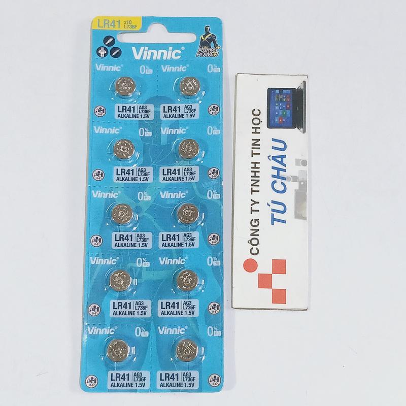 Pin 1.5V L736F, LR41, 192, V3GA, AG3, 92A / HIệu VINNIC Alkaline ...