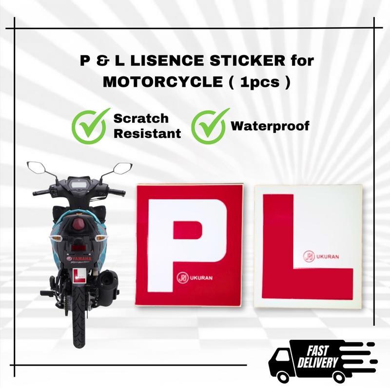 LESEN MOTOR STICKER L STICKER P MOTORCYCLE Ukuran JPJ Malaysia - TikTok ...