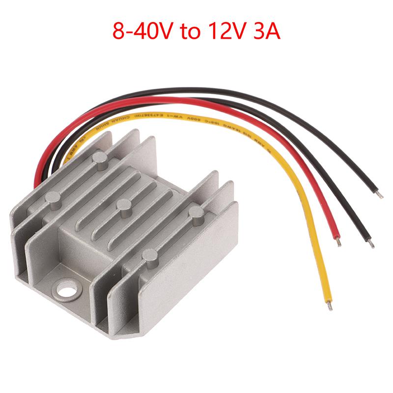 8V-40V To 12V 3A 36W Stabilizer Transformer DC Converter Regulator ...