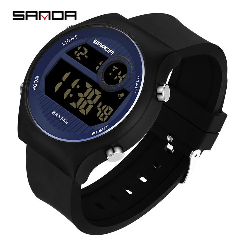 Jam Tangan Sukan Lelaki, Jenama Mewah Teratas SANDA, Kalis Air ...