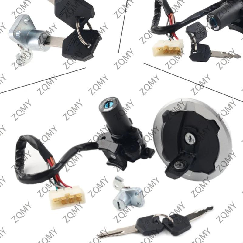 Ignition Switch Fuel Gas Cap Seat Lock Key Set For kawasaki KLE300 ...