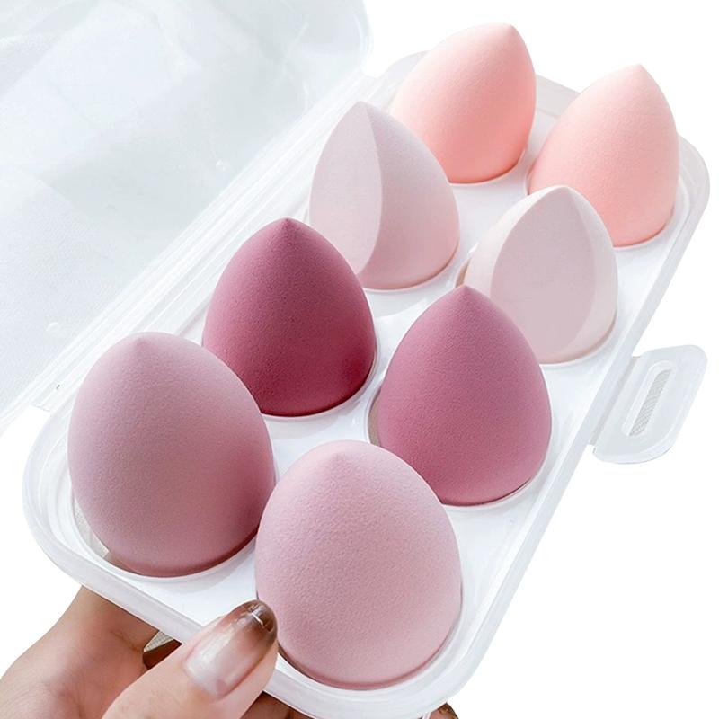 8Pcs Beauty Makeup Sponges Dry and Wet Use Cosmetic Puff Sponge ...