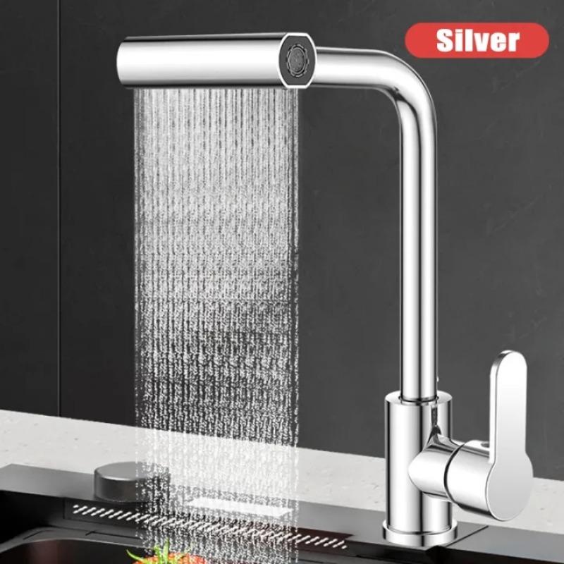 720° Rotation 4 in 1 Waterfall Kitchen Faucet 4-Function Kitchen ...