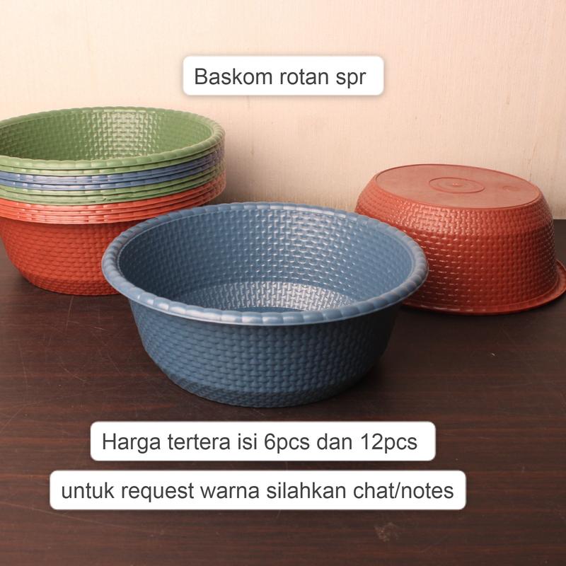 (ISI 12PCS) BASKOM PLASTIK/BASKOM BERKAT ROTAN SPR ISI 6 DA - Shop ...