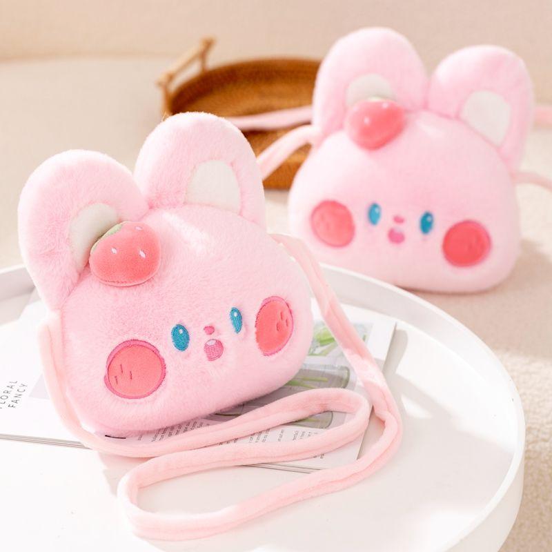 Beg Arnab Strawberi, Comel dan Merah Jambu, Beg Silang Kartu - TikTok ...