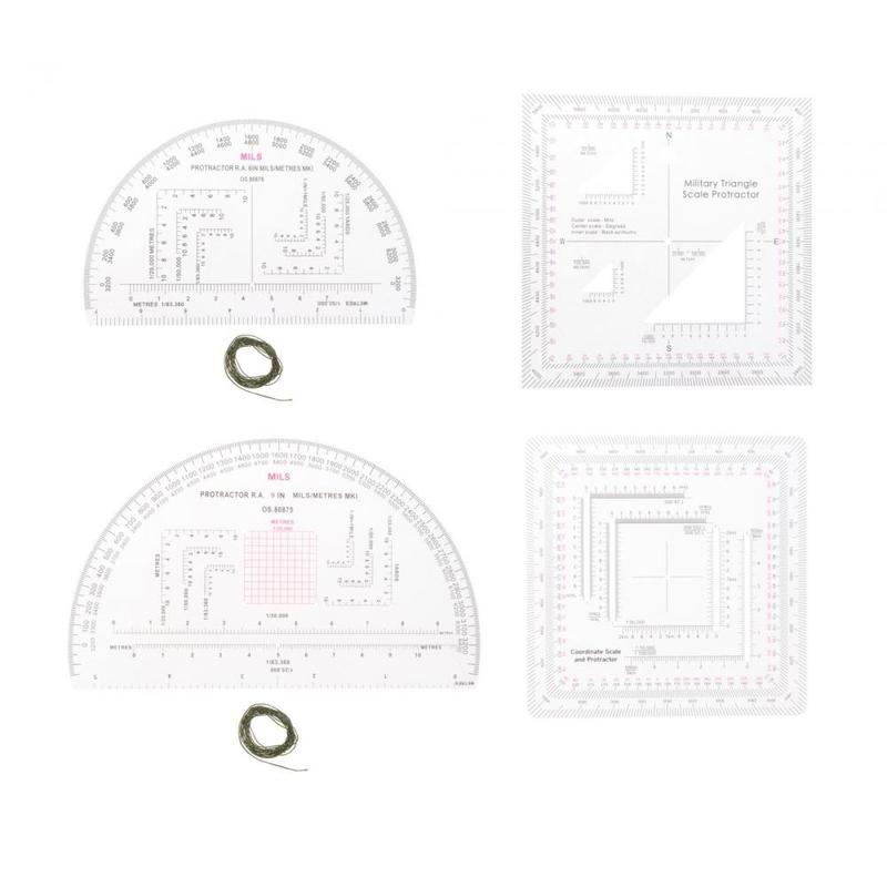 Land Navigation Protractor Drawing Ruler Scale Coordinate Grid - TikTok ...